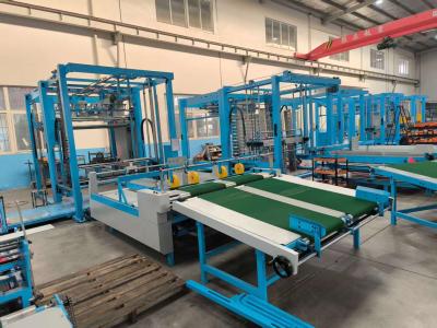 China Auto Flip Flop Stacker Machine designed to improve corrugated cardboard production by automating paper counting turning and stacking processes for sale