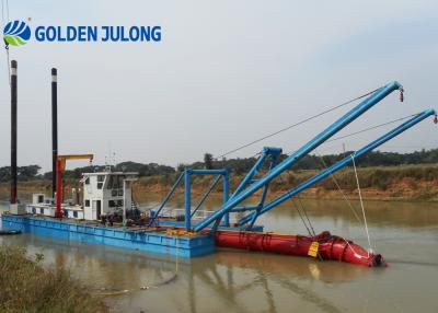 China River Sea Sand Mining Sand Dredger Ship / 12 M Julong Dredger 1200 M3/H for sale