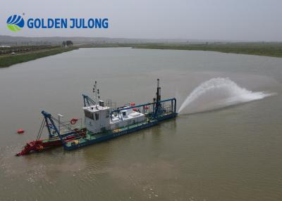 China 800m3/h Dredger Boat JLCSD250 Cutter Suction Dredger Efficiently Dredging Different Types Of Sand Mud Clay for sale