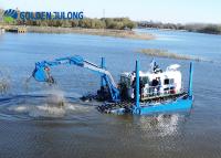 Quality JLAME200 Amphibious Dredger Crawler Type with 5 m Dredging Depth for sale
