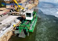 Quality Cummins Engine Trash Skimmer Boat For Water Surface Garbage Collection River Water Cleaning Machine for sale