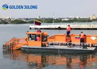Quality JULONG Customized Trash Skimmer Boat for River Lake Water Surface Garbage Collection for sale