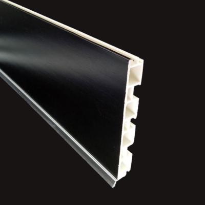 China waterproof aluminum foil brushed pvc kitchen plinth for sale