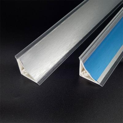 China Aluminum brushed pvc countertop plinth concave for sale