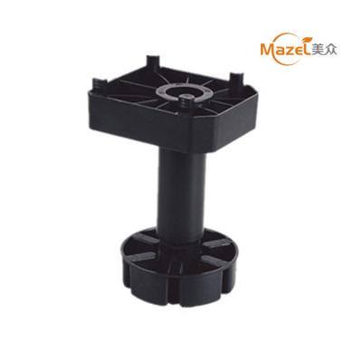 China high quality large base dowel plastic adjustable plinth legs for sale