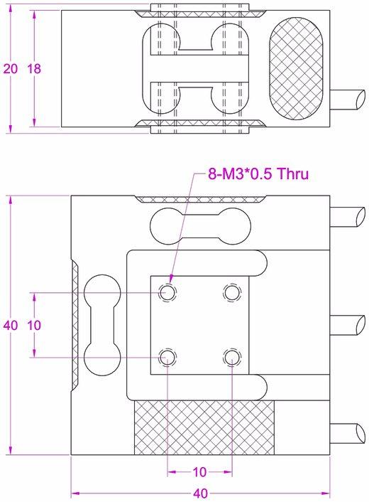3 directional force sensor 10N 20N 30N 50N 100N 200N