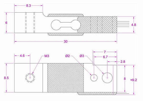 small load cell sensor 2kg