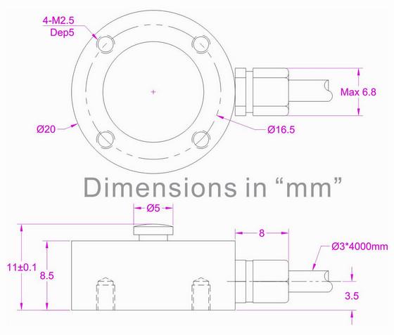 micro load cell 500kg 200kg 100kg 50kg