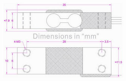 smallest weight sensor 10kg 5kg 2kg