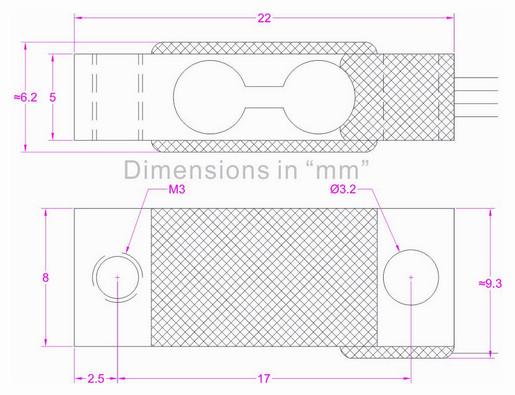smallest single point load cell 5kg