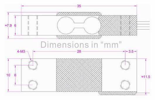 micro single point load cell 5kg
