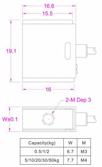 Futek Jr. S-beam Load Cell LSB201
