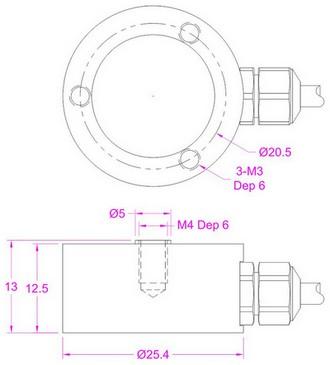 Miniature Force Sensor 200N