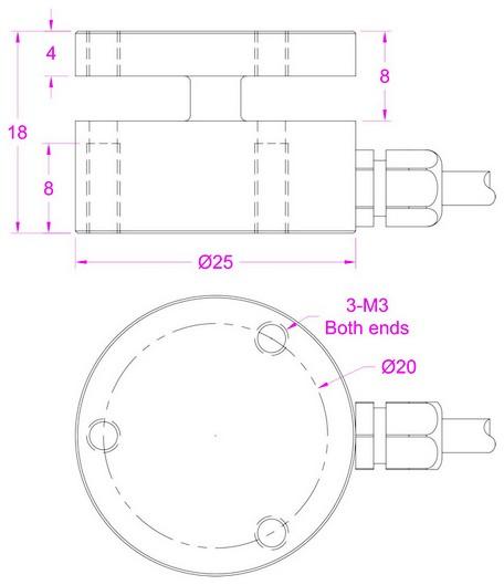 Flange_Mounting_Load_Cell_200kg