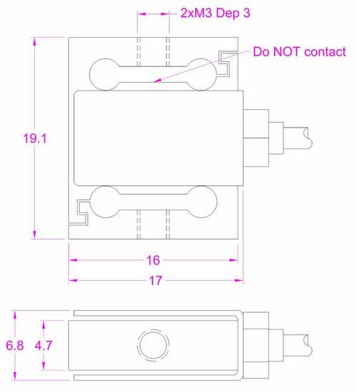 miniature load cell 500g