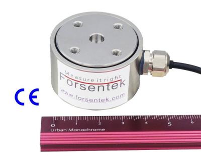China Flange to Flange Load Cell 50kg Press Force Sensor 500N Thrust Force Measurement en venta