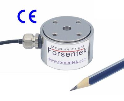 China Flange Type Load Cell 100kg Thrust Force Transducer 1kN Compression Force Measurement en venta