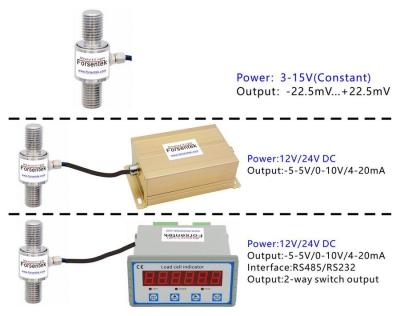 China 1000kg 2000kg Traction Compression Load Cell With M12 Thread Connection à venda