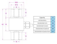 China Miniature Force Sensor With Internal Thread Female Threaded Load Cell for sale