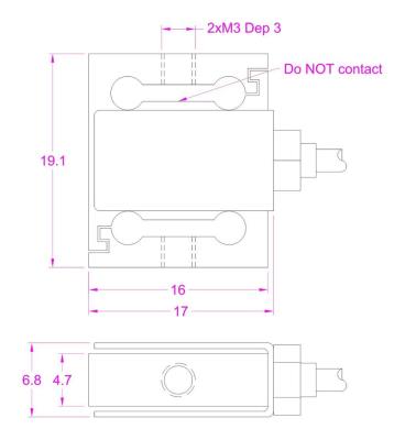 China Micro Load Cell 200g 500g Tension And Compression Force Measurement 2N 5N à venda