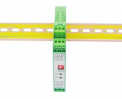 China Amplificador de señal de celda de carga montado en un tren de 35 mm DIN -10-10V 4-20mA en venta