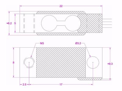 China 2kg weight sensor small size load sensor 2kg weight measurement unit for sale