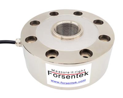 China M40 threaded hole compression load cell 500kN 300kN compression force transducer for sale
