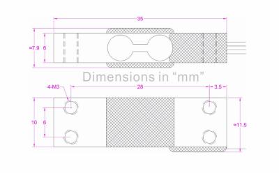 China Sensor miniatura tamaño pequeño de la medida del peso del transductor 10kg 5kg 2kg 1kg de la célula de carga en venta
