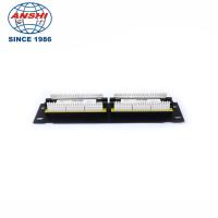 China 10inch 12 Port Wall Mount UTP Patch Panel 110 IDC Type for sale