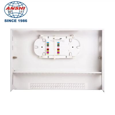 China ANSHI Wall Mount Fiber Optic Patch Panel 19 Inch 24 / 48 Port for sale