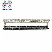China Shielded Stp Rack Mount Patch Panel 48 Port 19 Inch With Cable Management for sale