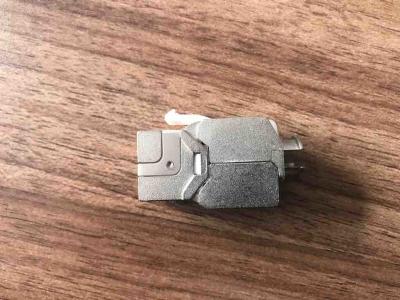 China Metallic Color Rj45 Shielded Jack , Metal STP Cat6a Shielded Keystone Jack for sale