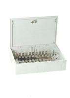 China Waterproof Cable Distribution Box 100 Pair White Indoor Termination Box for sale