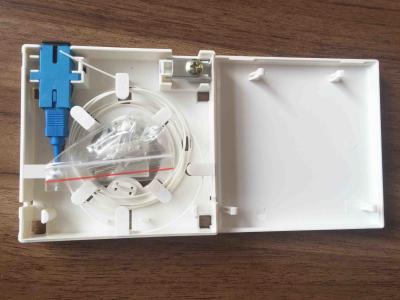 중국 백색 아BS 물자 광학적인 배급 상자 2 항구 광섬유 면판 판매용