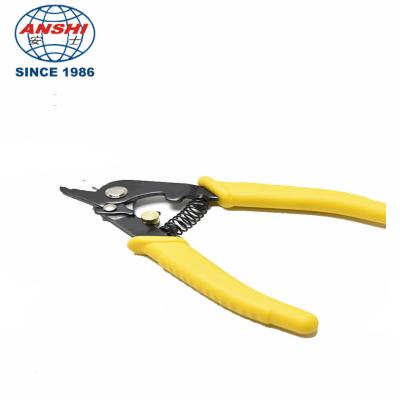 China Three Hole Fiber Optic cable stripper Tools With TPR Handle 6" Length for sale