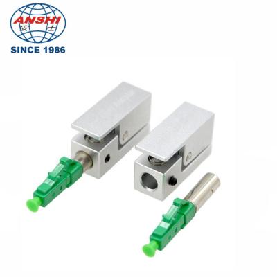 China Anshi LC UPC/APC Square Bare Adapter Flange Temporary Succeeded Test Optic Fiber Coupler Connector OTDR for sale