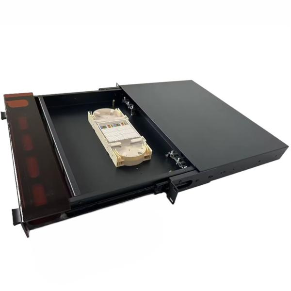 ANSHI 19 ιντσών Rack Mount Din Rail συρτάρι Φύλα Οπτικής Πίνακα 1U Φύλα Πίνακα