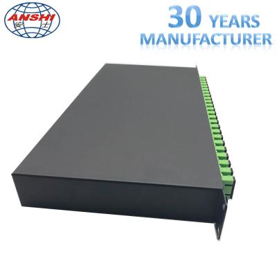 China 19 Inch Rack Mount Type SC / APC ODF Optical Distribution Frame with Pigtail Fiber Optic Patch Panel for sale
