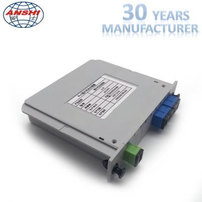 중국 광섬유 1x4 SC/UPC 삽입 유형 PLC 쪼개는 도구 카세트 유형 소형 상자 판매용