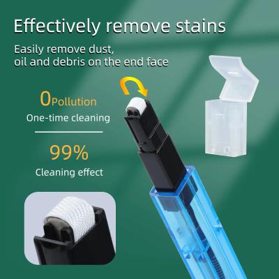 China Fiber Optic Cleaning Tool NFC IBC MPO One Click Cleaner For MPO MTP Connector for sale