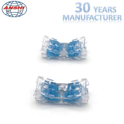 China Conectores en línea de cuatro pares, conectores de cable de 0,4 - 0,7 mm, rellenos de gel, junta de bloqueo transparente en venta