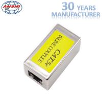 China RJ45 KEYSTONE JACK Shielded pass through Keystone Jack Cat5e CAT6 Metal Straight Through Inline Coupler for sale