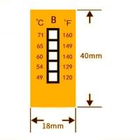 China 8 Level Non Reversible Temperature Sensitive Stickers 37-65℃ / 99-149℉ for sale