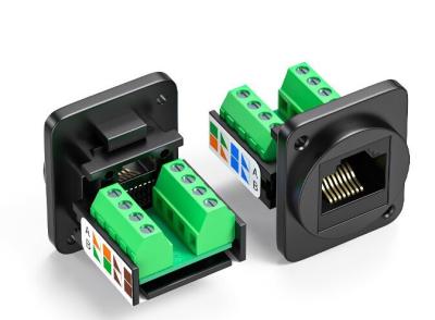 China RJ45 D type CAT6 UTP keystone jack female jack panel mount telecommunications for sale