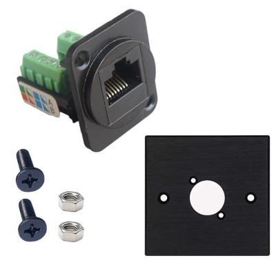 China RJ45 D type CAT6 UTP keystone jack female jack panel mount telecommunications for sale