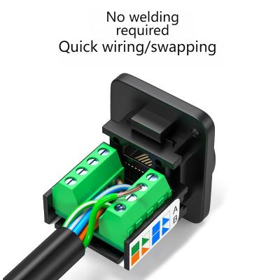 China RJ45 D type CAT6 UTP keystone jack female jack panel mount telecommunications for sale