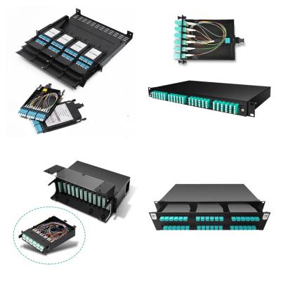 China ANSHI 1U 144 Cores Patch Panel Loaded With MPO MTP Cassette for sale
