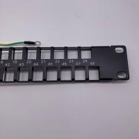 China Modular High Density Zig Zag patch panel, 48xRJ45/u/s, unequipped, 1U for sale