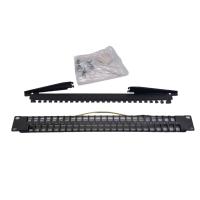 China Modular High Density Zig Zag patch panel, 48xRJ45/u/s, unequipped, 1U for sale