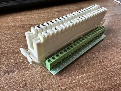 China 20 Pole Screw Terminal Block with 10 Pairs Krone Type PCB Type Disconnection or Switching Module LSA PLUS Krone for sale